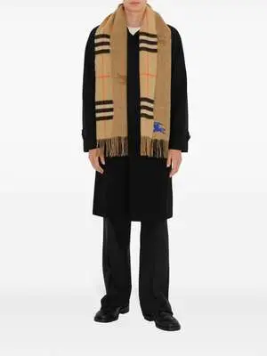 Burberry Reversible Check Cashmere Scarf - Neutrals