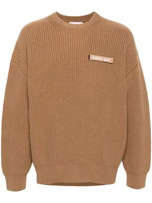 MARINE SERRE Merino Sweater - Neutrals