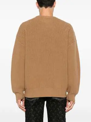 MARINE SERRE Merino Sweater - Neutrals