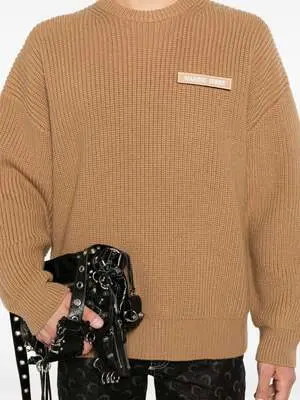 MARINE SERRE Merino Sweater - Neutrals