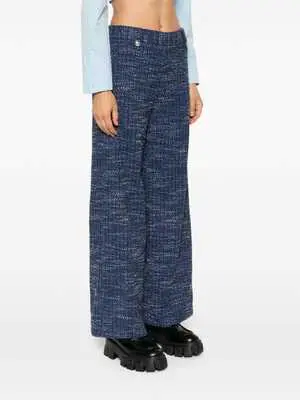 Maje Wide-leg Tweed Trousers