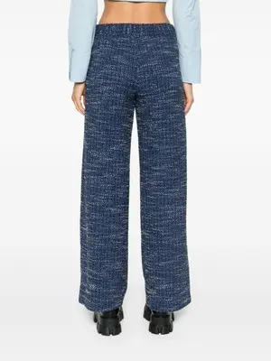 Maje Wide-leg Tweed Trousers
