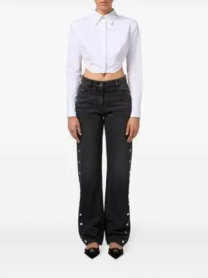 Elisabetta Franchi Button-embellished Jeans