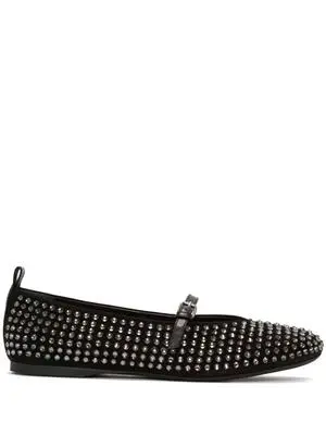 JW Anderson Crystal-embellished Ballet Flats - Black
