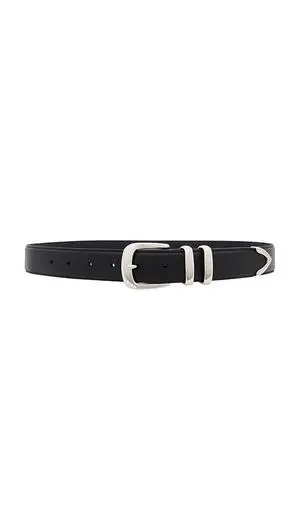 FAVORITE DAUGHTER The Jordan Belt - Black & Nickel