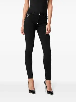 Philipp Plein Logo-appliqué Skinny Jeans