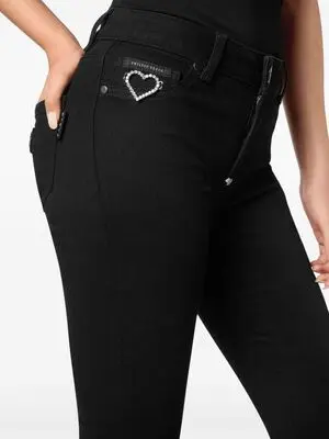 Philipp Plein Logo-appliqué Skinny Jeans