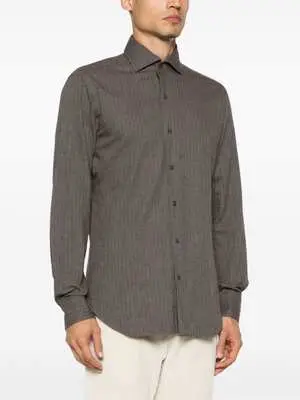 BARBA NAPOLI Herringbone-pattern Shirt