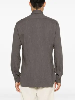 BARBA NAPOLI Herringbone-pattern Shirt