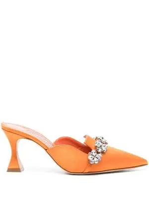 Women's Orange Mules Clogs