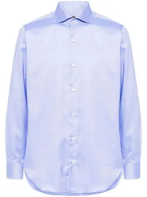 BARBA NAPOLI Cotton Shirt - Blue