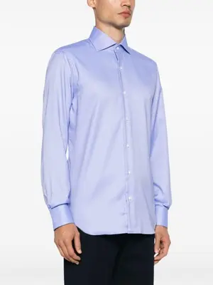 BARBA NAPOLI Cotton Shirt - Blue