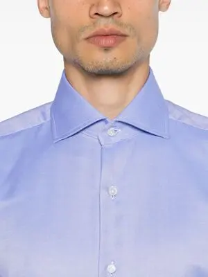 BARBA NAPOLI Cotton Shirt - Blue