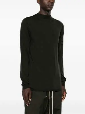 Rick Owens Level Lupetto Fine-knit Jumper - Green