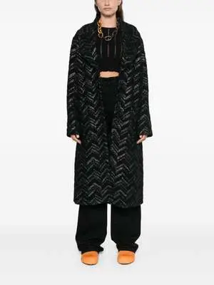 Missoni Chevron Bouclé Maxi Coat