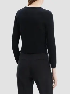 Theory Merino Wool Crop Cardigan