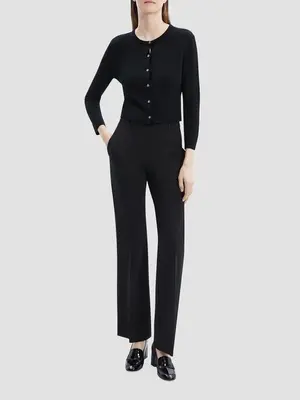 Theory Merino Wool Crop Cardigan
