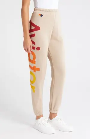 Aviator Nation Rainbow Logo Sweatpants