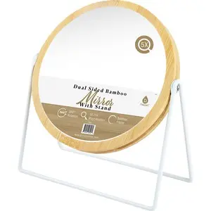 PURSONIC Dual-side Mirror With Seamless 360° Rotation - Ivory