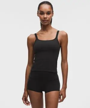 Lululemon Ebb To Street Cropped Tank Black