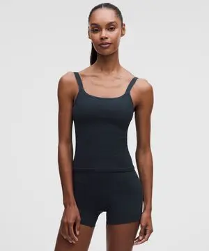 Lululemon Ebb To Street Cropped Tank True Navy