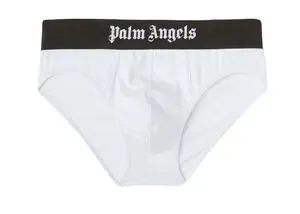 Palm Angels Slip Briefs - White/black