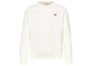 Maison Kitsuné Fox Head Patch Classic Sweatshirt - White