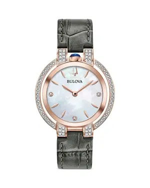 Bulova Classic Rubaiyat Watch, 35mm - White/gray