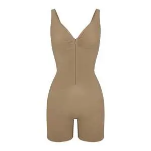 SKIMS Seamless Sculpt Zip Front Mid Thigh Bodysuit