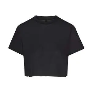 SKIMS Kims Sleep Cropped T Shirt - Onyx