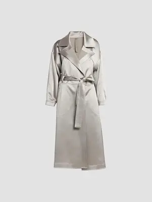 Giorgio Armani Satin Oversized Trench Coat