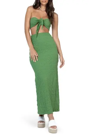 Princess Polly Matilda Crinkle Bandeau & Maxi Skirt Set