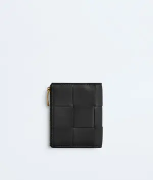 Bottega Veneta Cassette Small Bi-fold Wallet - Black