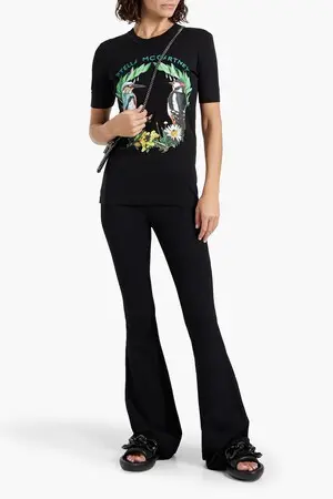Stella McCartney Pointelle-knit Flared Trousers