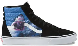 VANS Sk8-hi Discovery Shark Week Sneakers - Black/true White
