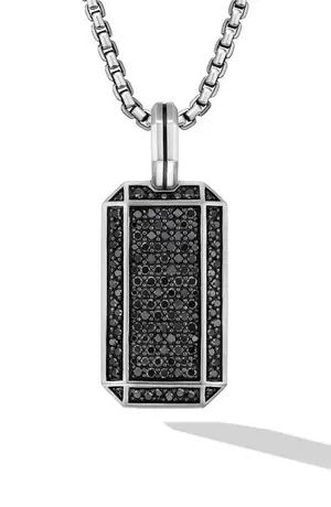 David Yurman Deco Tag Pendant - Sterling Silver