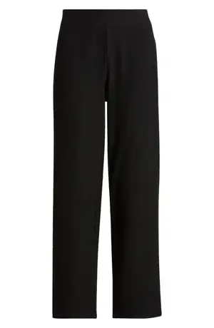 Eileen Fisher Ankle Length Stretch Pants - Black