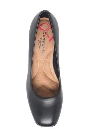 COMFORTIVA Peach Leather Pumps - Black