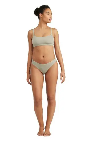 NUDEA The Stretch Scoop Neck Bralette - Sage Green