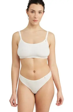 NUDEA The Stretch Scoop Neck Bralette - White