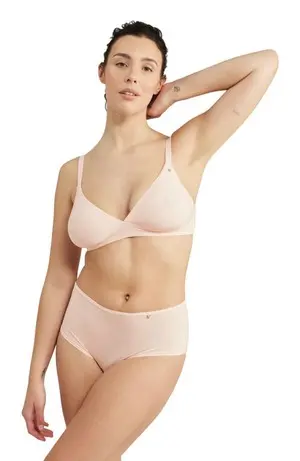 NUDEA The Stretch Easy Does It Bralette - Blush Pink