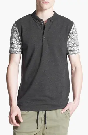 Zanerobe Vinny' Print Sleeve Polo