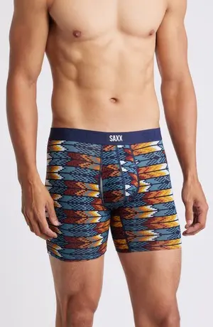 SAXX Vibe Xtra Soft Comfort Boxer Briefs Arrowhead-storm Blue