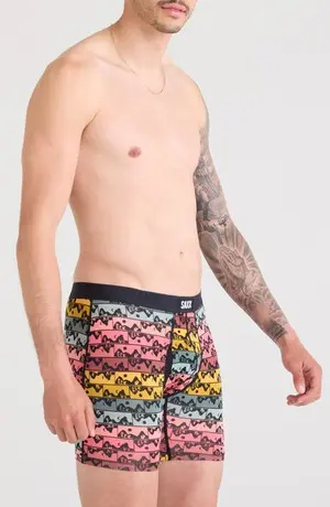 SAXX Vibe Xtra Soft Comfort Boxer Briefs Mesa Grid-multi