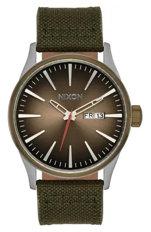 Nixon Nixon Sentry Strap Watch Green