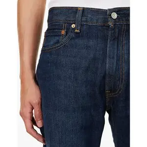 LEVI'S 555 Whiskering Straight Leg Mid-rise Denim Jeans