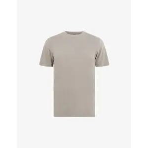 ALLSAINTS Brace Logo-embroidered Cotton-jersey T-shirt Xxl Radio Grey