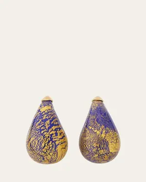 Bottega Veneta Bottega Veneta Glass Drop Earrings Midniteblu
