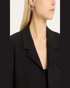 Bottega Veneta Glass Drop Earrings - Midniteblu