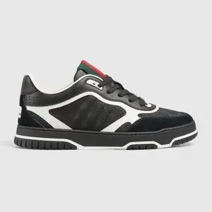 Gucci Re-web Leather Sneaker - Black